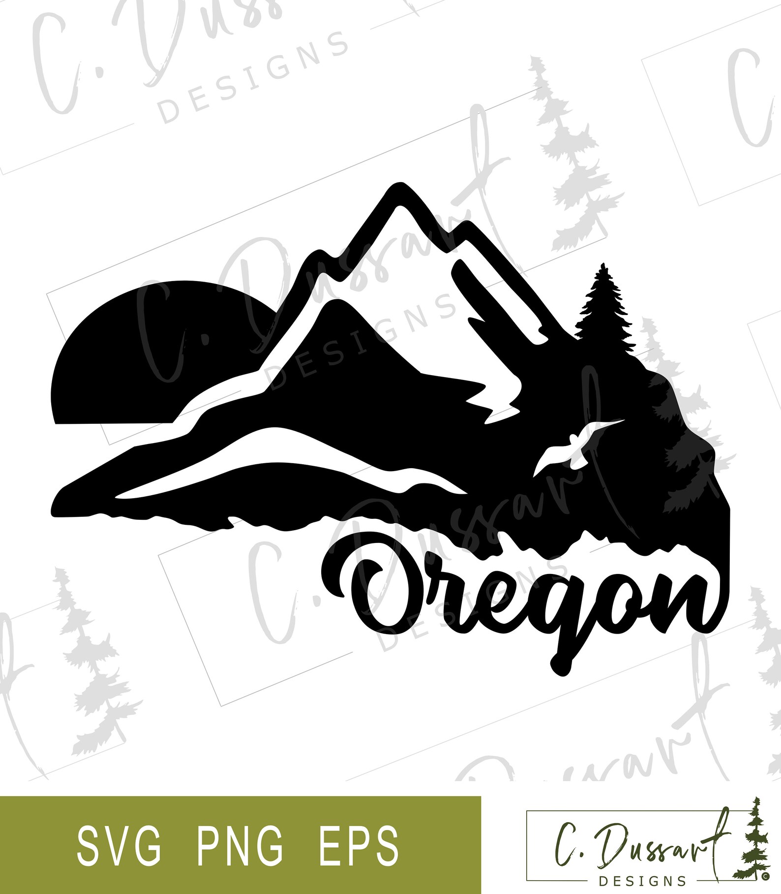 State of Oregon SVG Wall Art Car Decal Decor T-shirt Cricut Silhouette ...