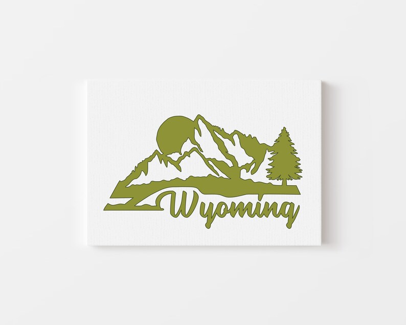 State of Wyoming SVG | Wall Art Car Decal Decor T-shirt | Cricut ...
