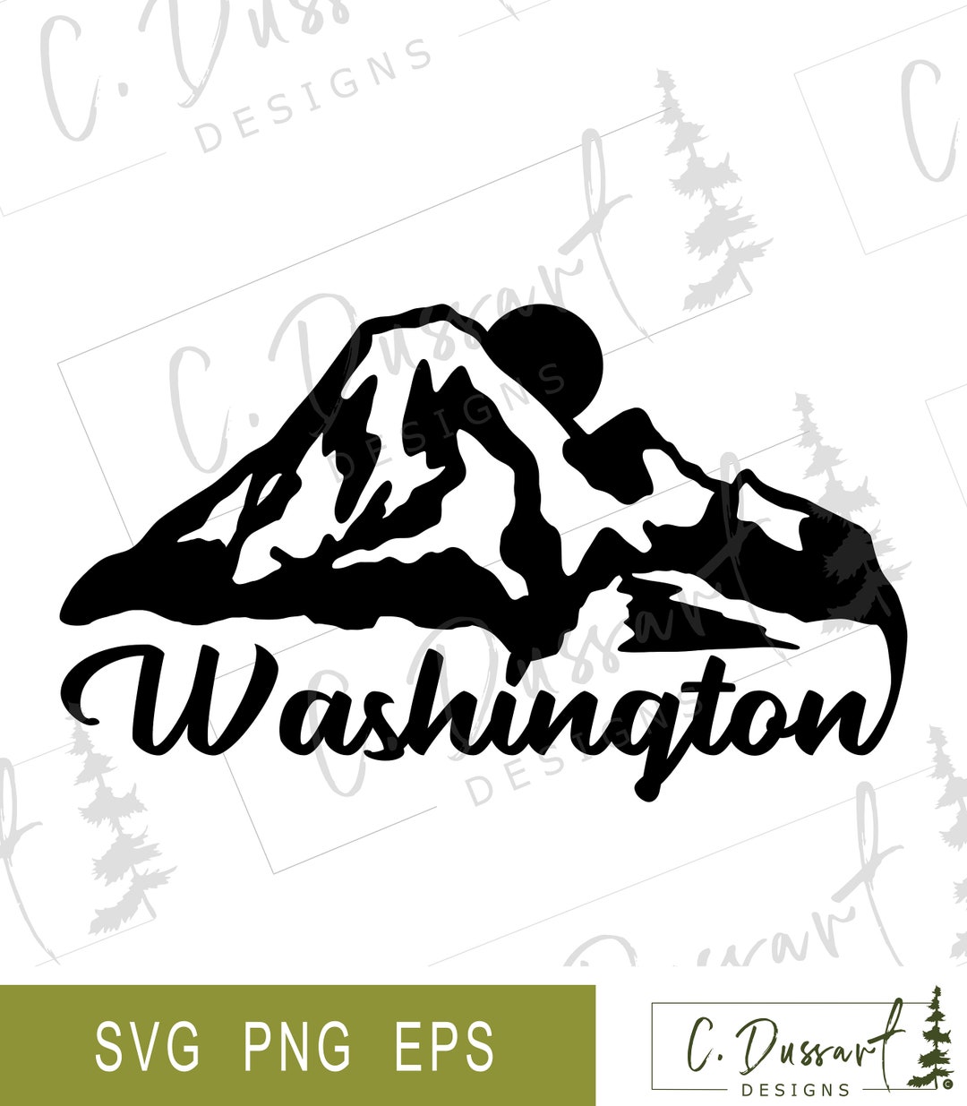 State of Washington SVG Wall Art Car Decal Decor T-shirt Cricut ...
