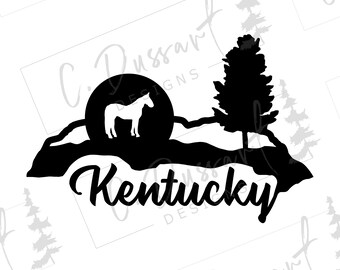 Kentucky Svg, Kentucky State Map Svg Clipart, Cut File, Download, Svg ...