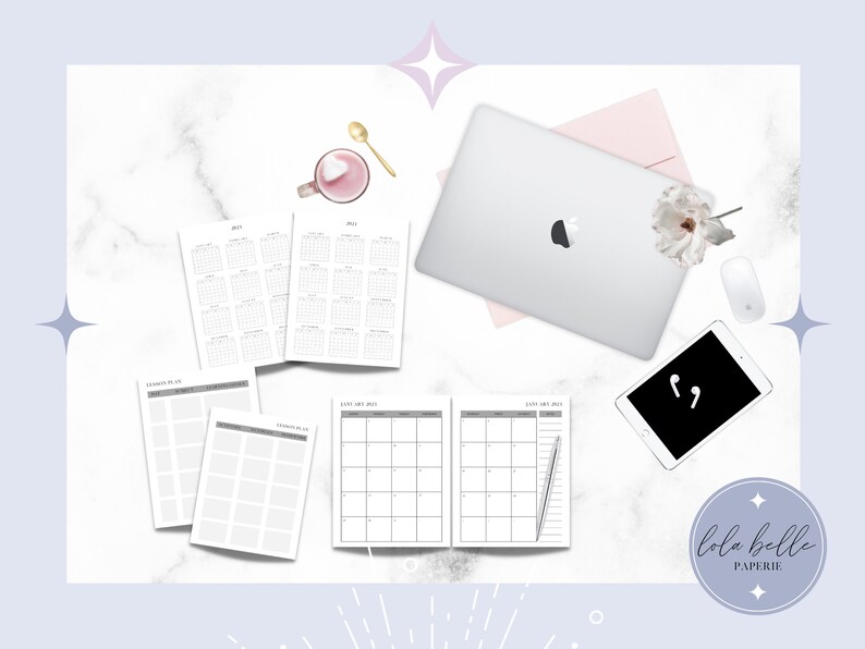 Teacher Planner Printable PDF, Dated 2023 2024 Academic Planner, Lesson ...