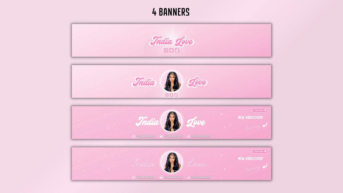 Youtube Branding Kit Editable Banners Intros & Outros and - Etsy
