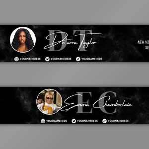 Youtube Branding Kit | Editable Banners, Intros & Outros and Thumbnails ...