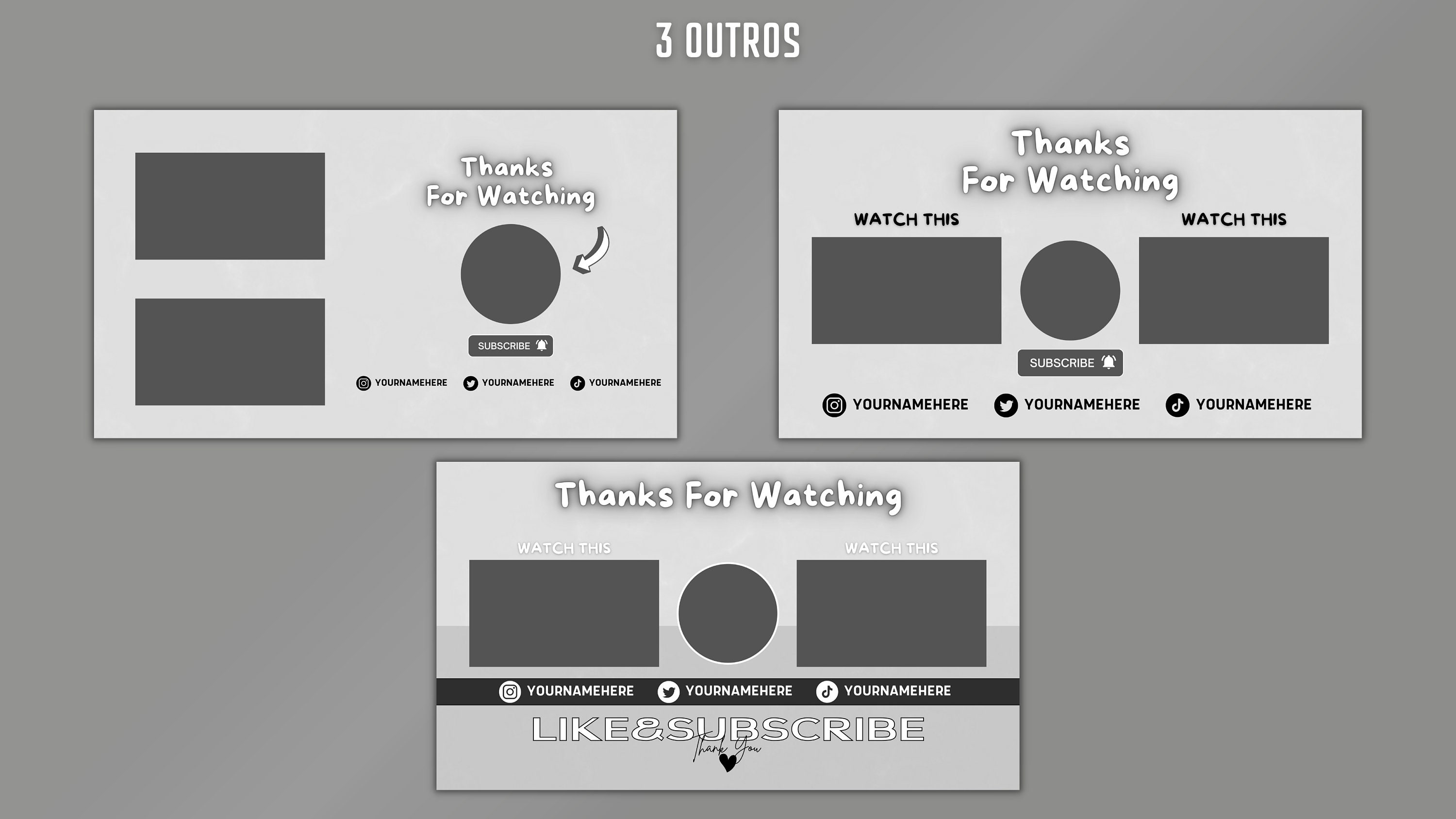 Youtube Branding Kit Editable Banners Intros & Outros and - Etsy