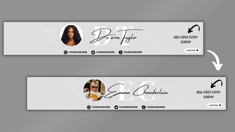 Youtube Branding Kit Editable Banners Intros & Outros and - Etsy