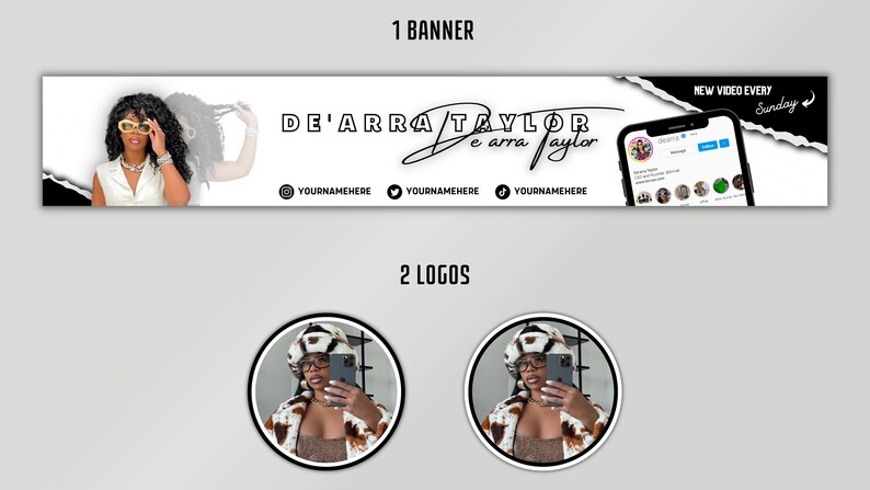 Animated Intro & Outro Banner Trendy Editable Canva - Etsy