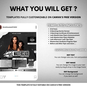 Lash Class Flyer | Masterclass Lash Training Course | White Lash ...