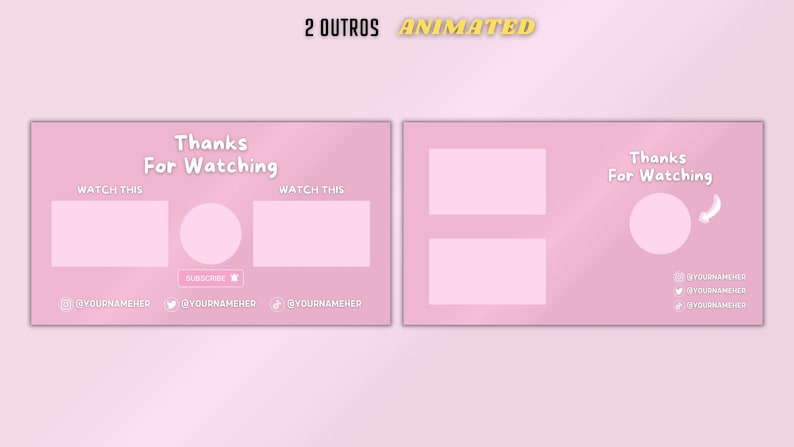 Youtube Branding Kit Editable Banners Intros & Outros and - Etsy