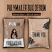 Wig Polymailer Box Design | Lace Front Wig & Packaging Bundles Hair Package | Black Theme | Diy ...