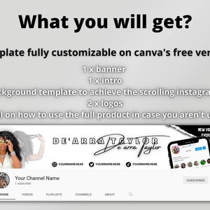 Animated Intro & Outro, Banner | Trendy | Editable Canva Template - Etsy