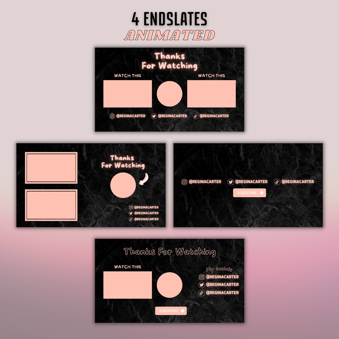 Youtube Branding Kit Editable Banners Thumbnail Intros & - Etsy