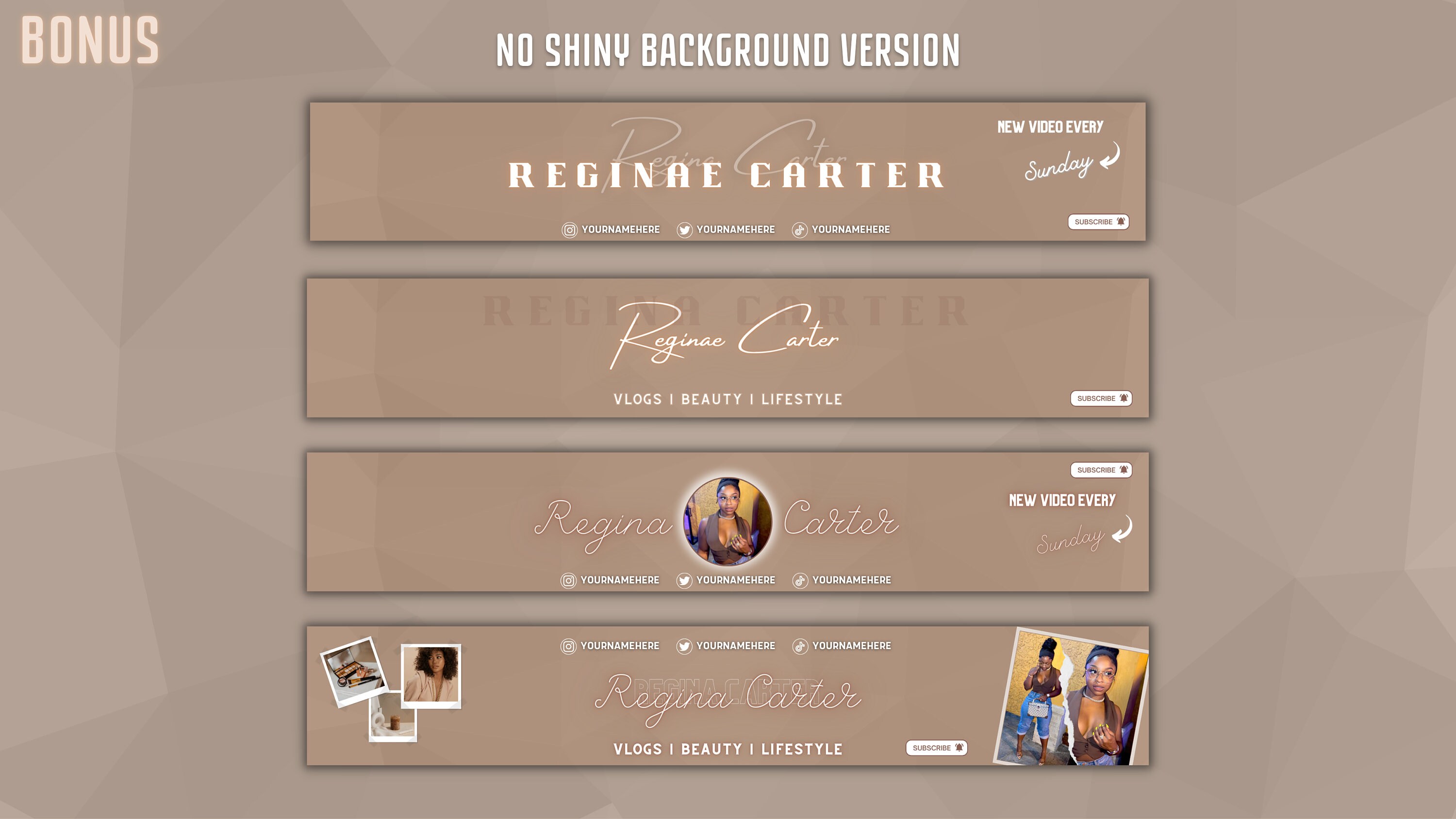 Youtube Branding Kit Editable Banners Thumbnail Intros & - Etsy