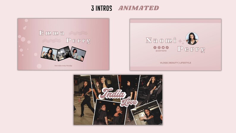 Youtube Branding Kit Editable Banners Intros & Outros and - Etsy