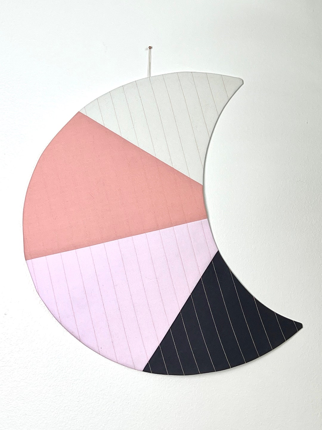 Crescent Moon Wall Hanging / Quilted Wall Hanging / Moon Quilt - Etsy