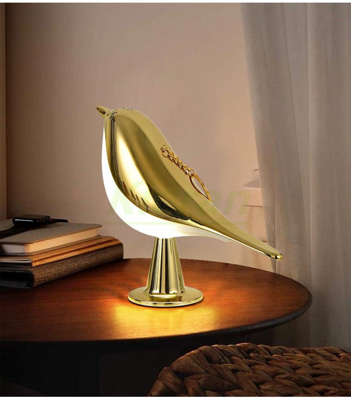 Beautiful Bird Table Lamp Three Colors Aroma Bird Fragment Lamp ...
