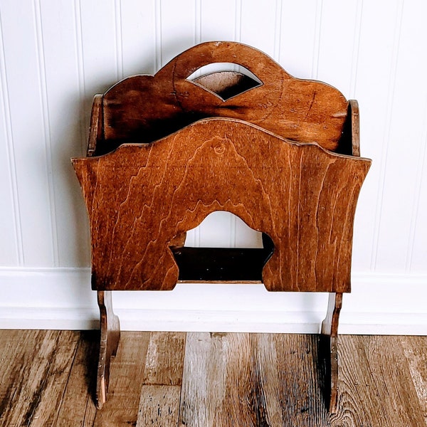Vintage Magazine Rack - Etsy