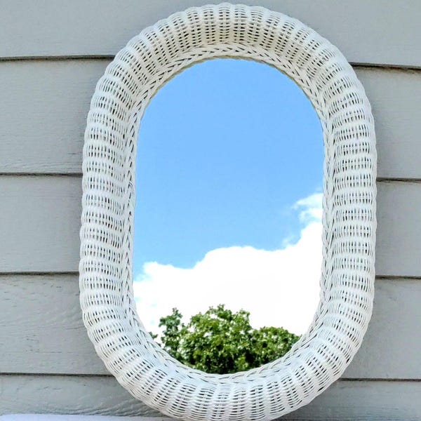Wicker Mirror - Etsy