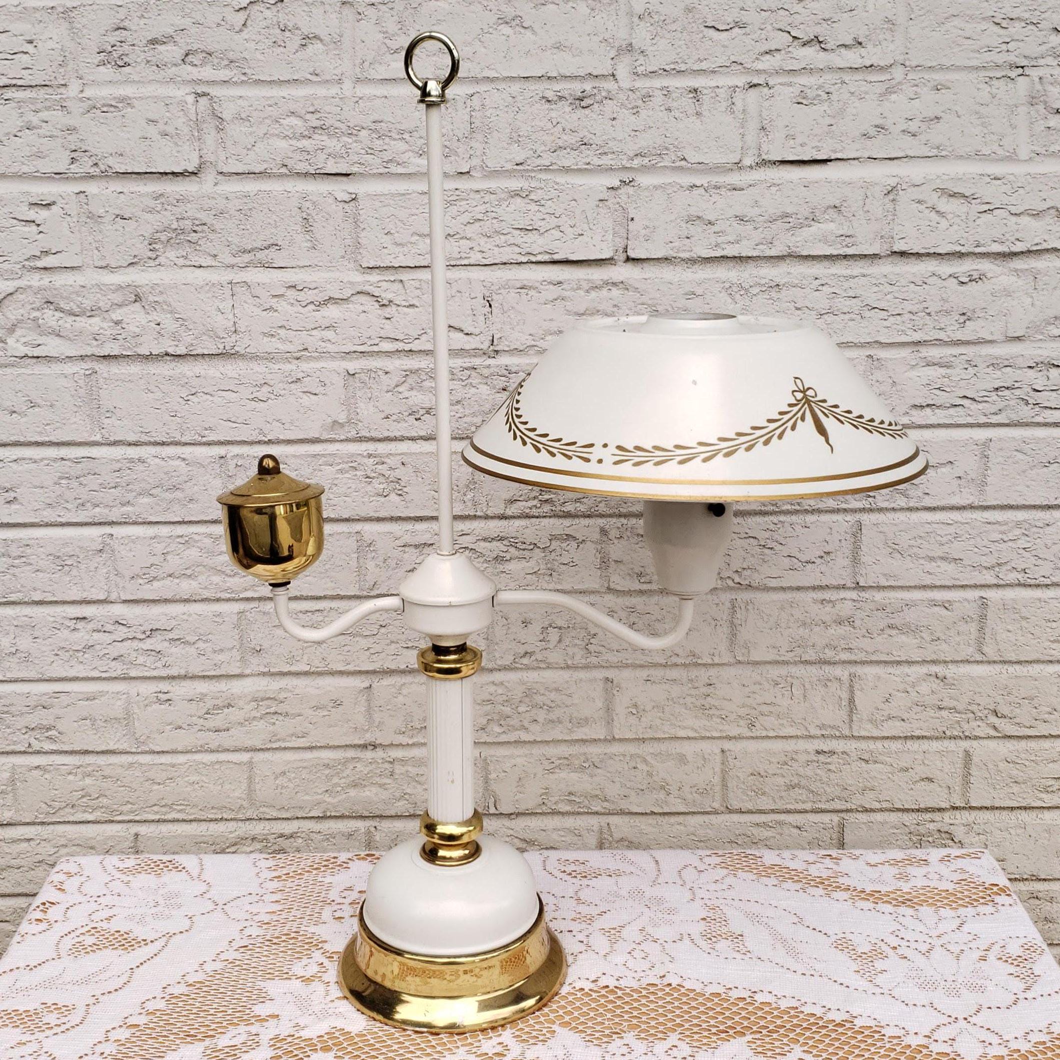 Vintage Toleware Students Lamp Vintage Table Lamp - Etsy