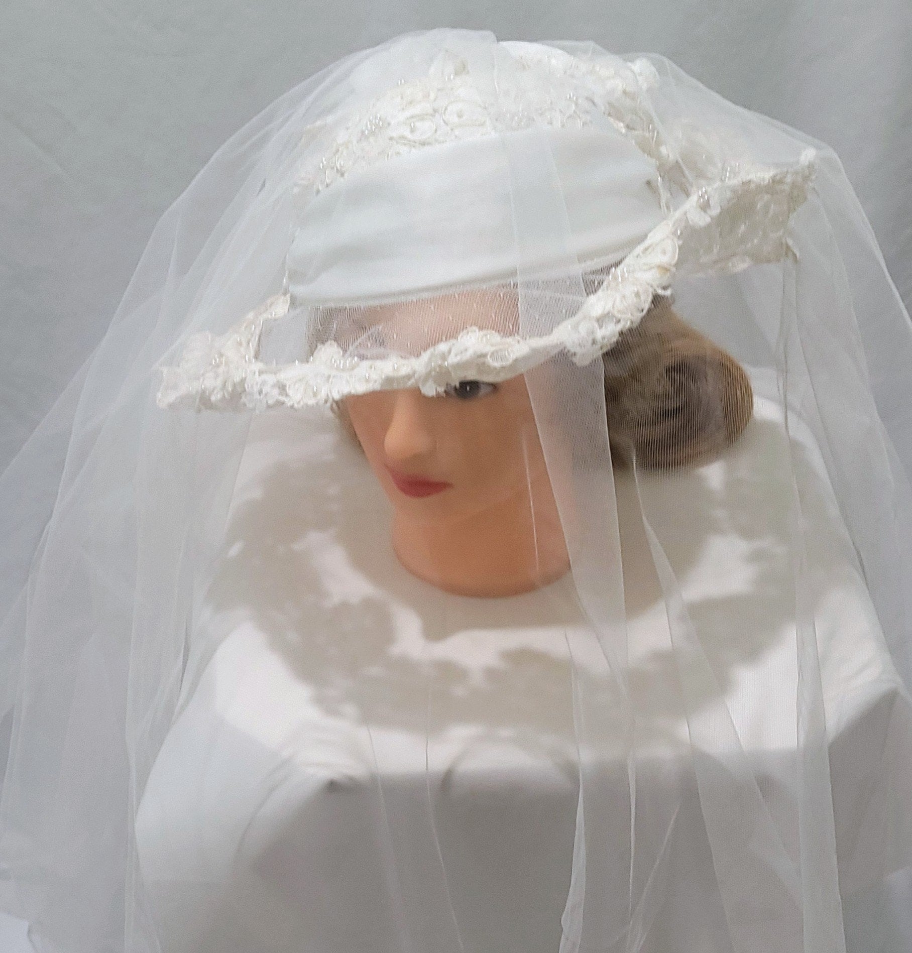 Vintage Bridal Veil Hat - Etsy
