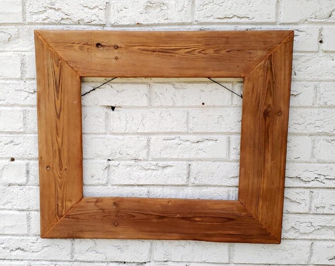 Vintage Natural Wood Large Picture Photo Frame 12 X 16 - Etsy