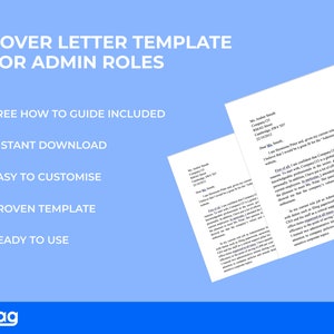 Professional Cover Letter Template for Admininstrative Roles | BONUS ...
