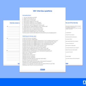 120+ Job Interview Questions | Interview Prep | Sample Interview ...