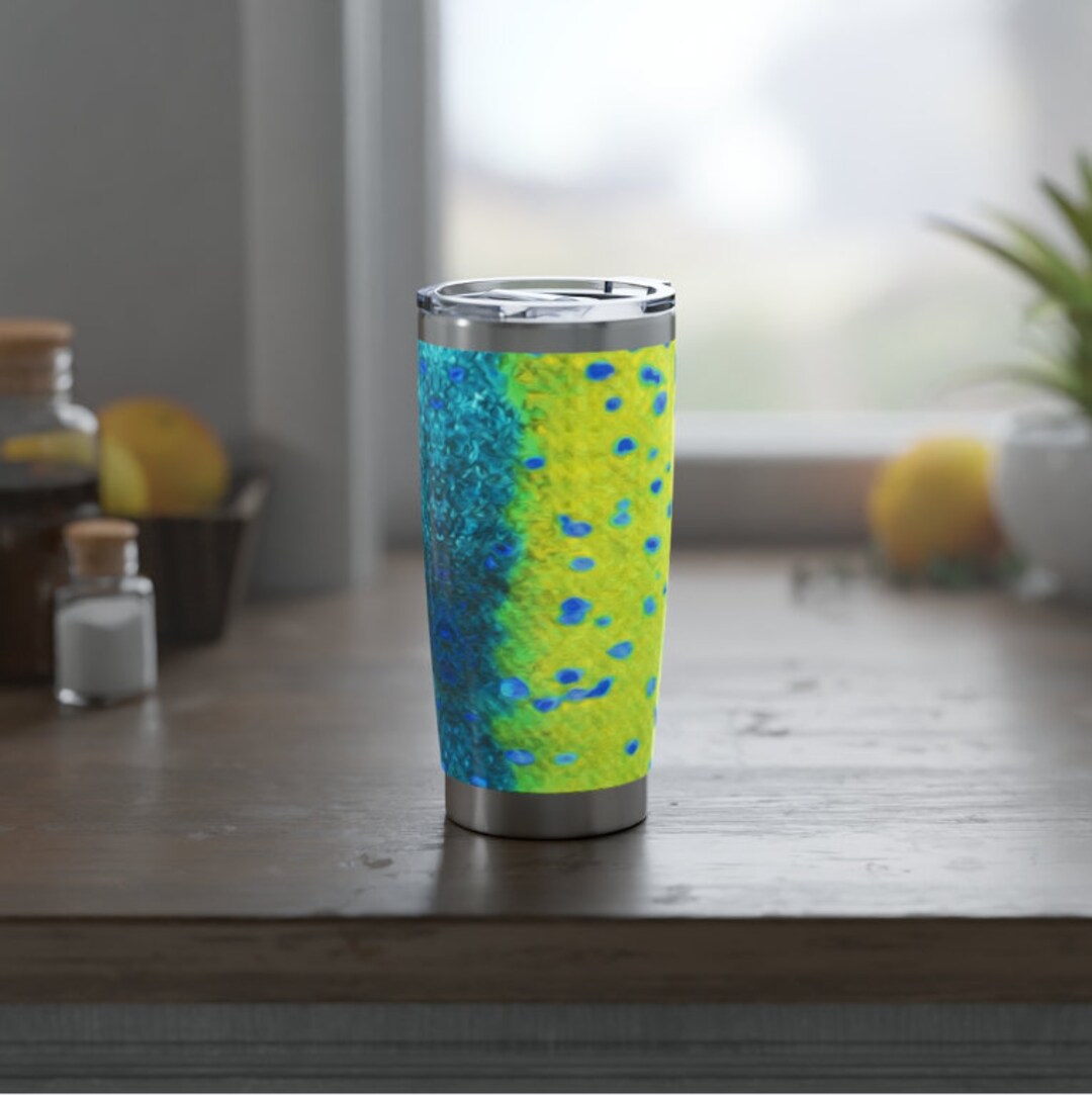 Mahi-mahi Fish Pattern 20 Ounce Tumbler Travel Mug - Etsy