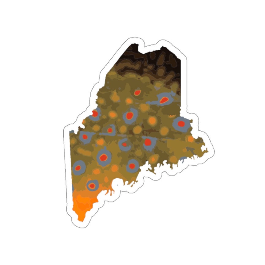 Brook Trout State Decal choose Your State - Etsy