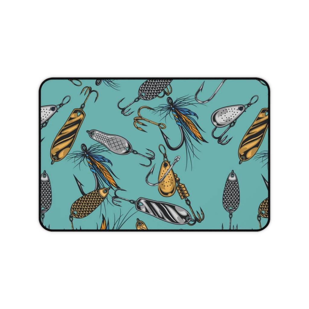 Fishing Lure Collection Desk Mat - Etsy