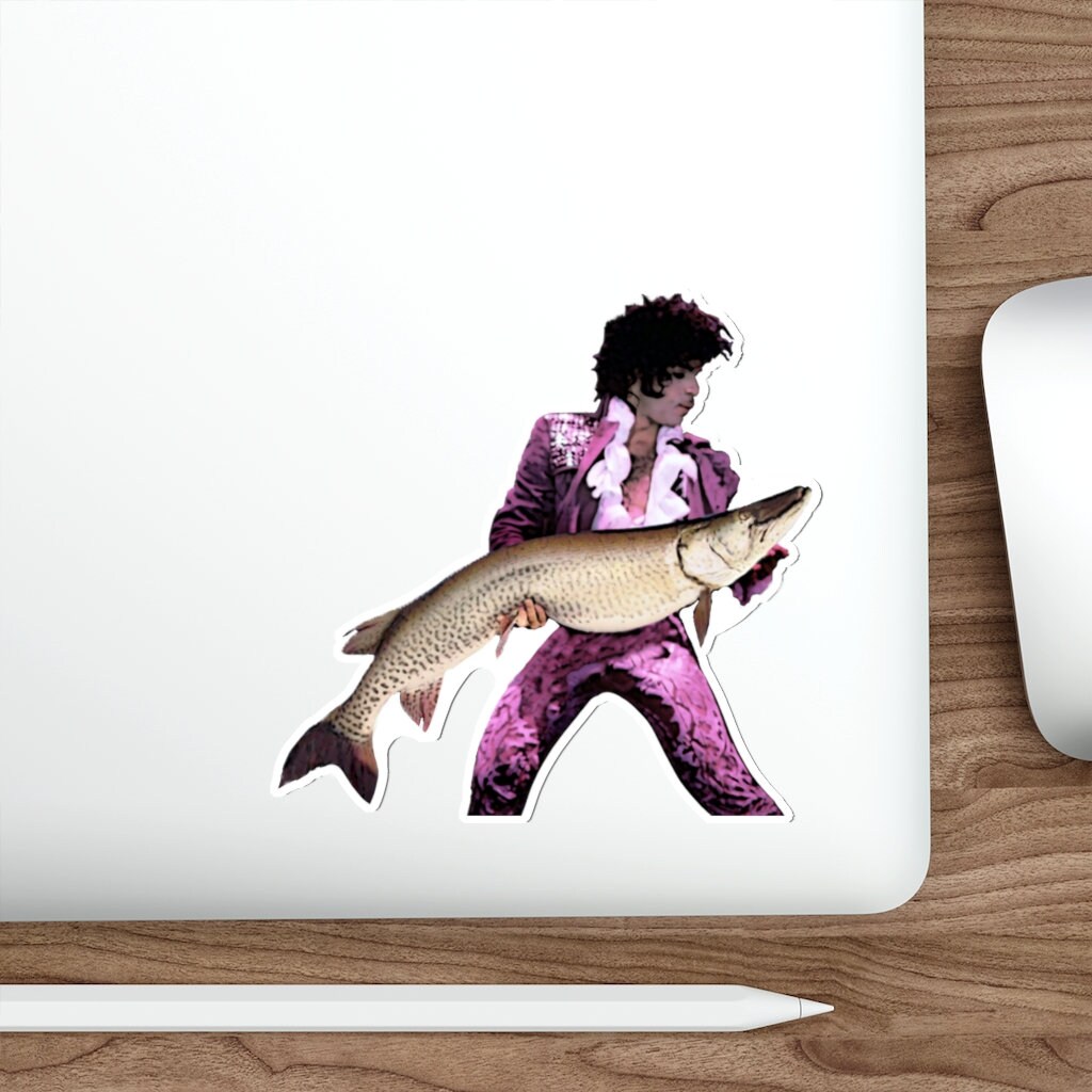 Musky Fishing Sticker Funny Prince Purple Rain - Etsy