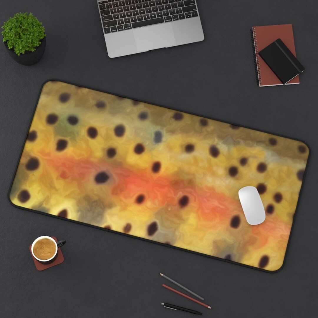 Cutthroat Trout Pattern Desk Mat - Etsy