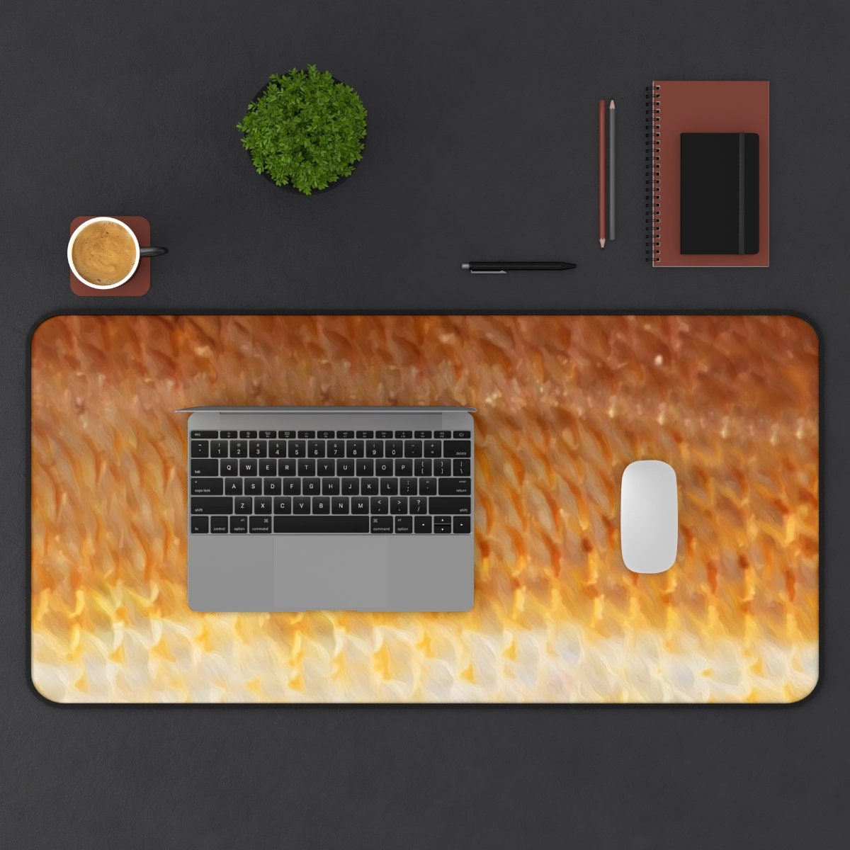 Redfish Scale Pattern Desk Mat - Etsy