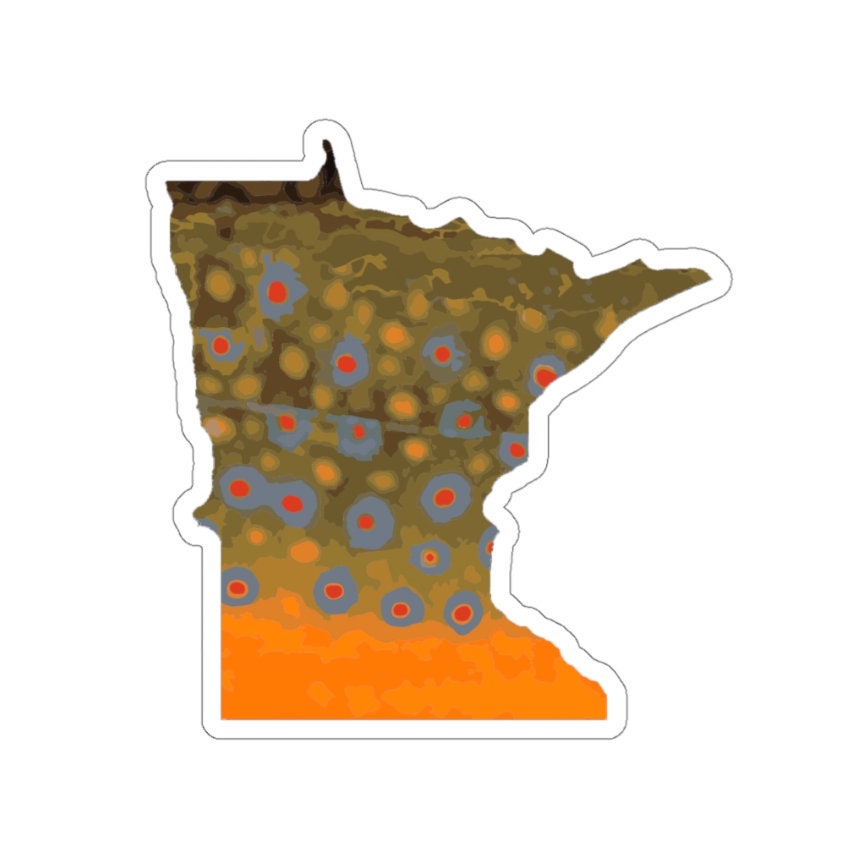 Brook Trout State Decal choose Your State - Etsy