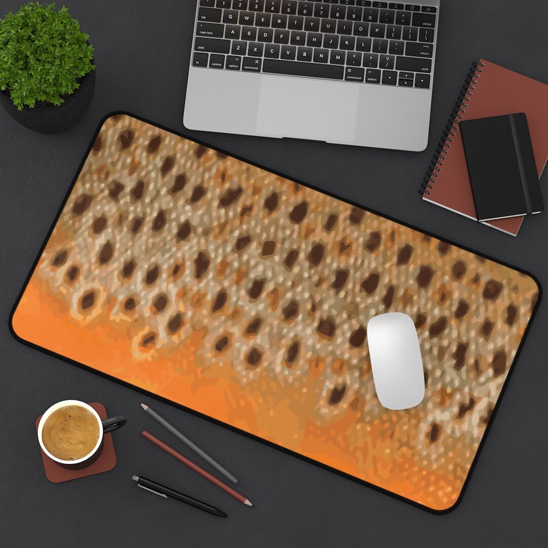 Brown Trout Desk Mat - Etsy