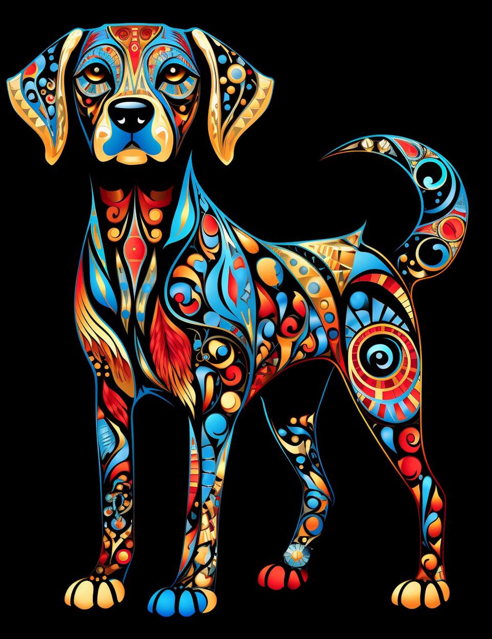 30 Dog Mandala Coloring Pages - Relaxing Printable Designs for Adults ...