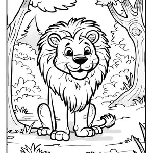 100 Lion Coloring Pages for Kids | Explore the Wild Jungle | Fun ...