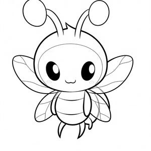 150 Cute Bug Coloring Pages: Adorable Insect Designs for Relaxing Fun ...