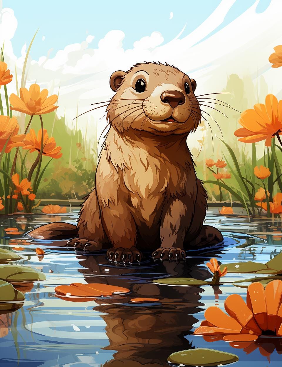 50 Cute River Coloring Pages PDF, Printable River Scenes, Nature ...