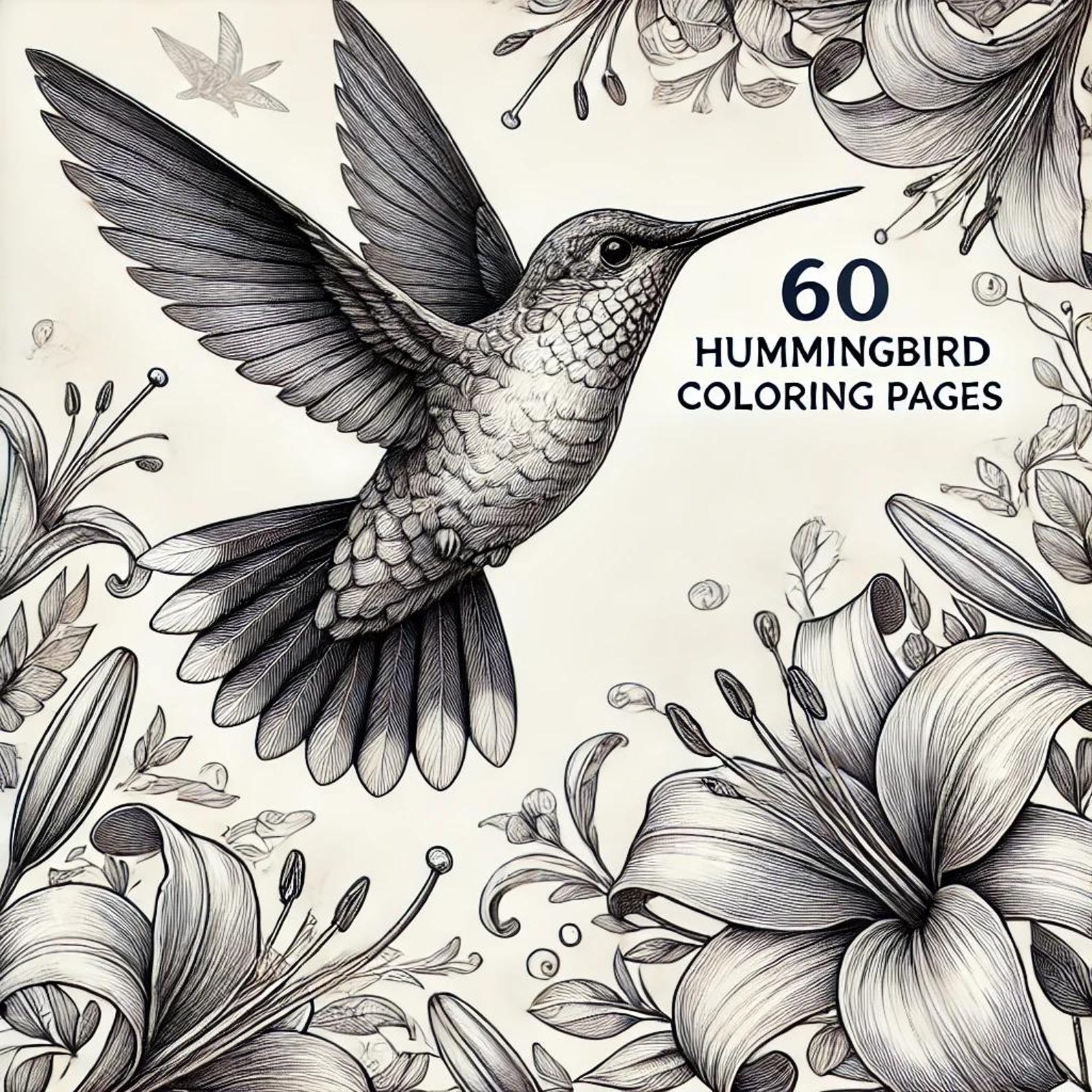 60 Hummingbird Coloring Pages PDF Printable for Adults and Kids ...