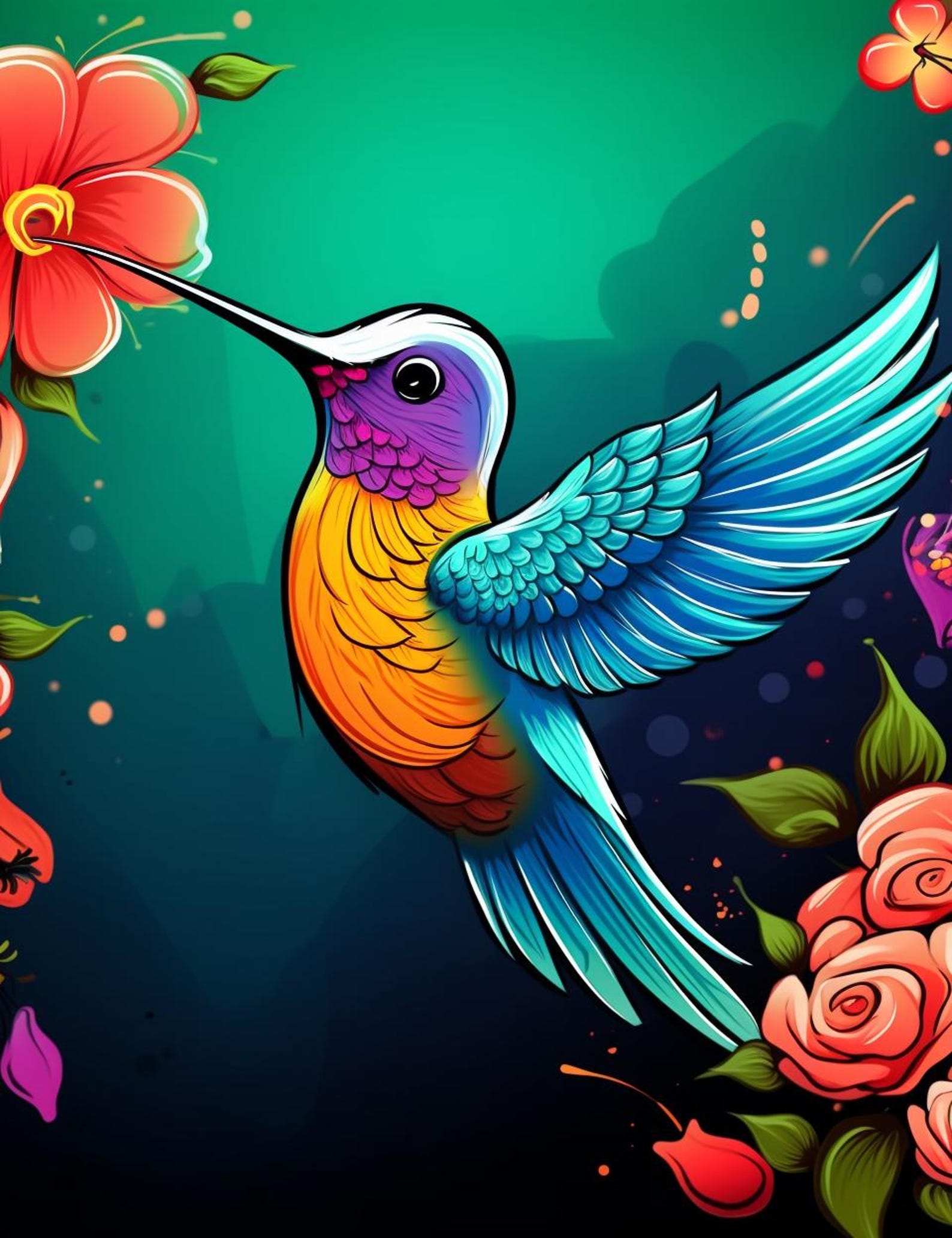 60 Hummingbird Coloring Pages PDF Printable for Adults and Kids ...