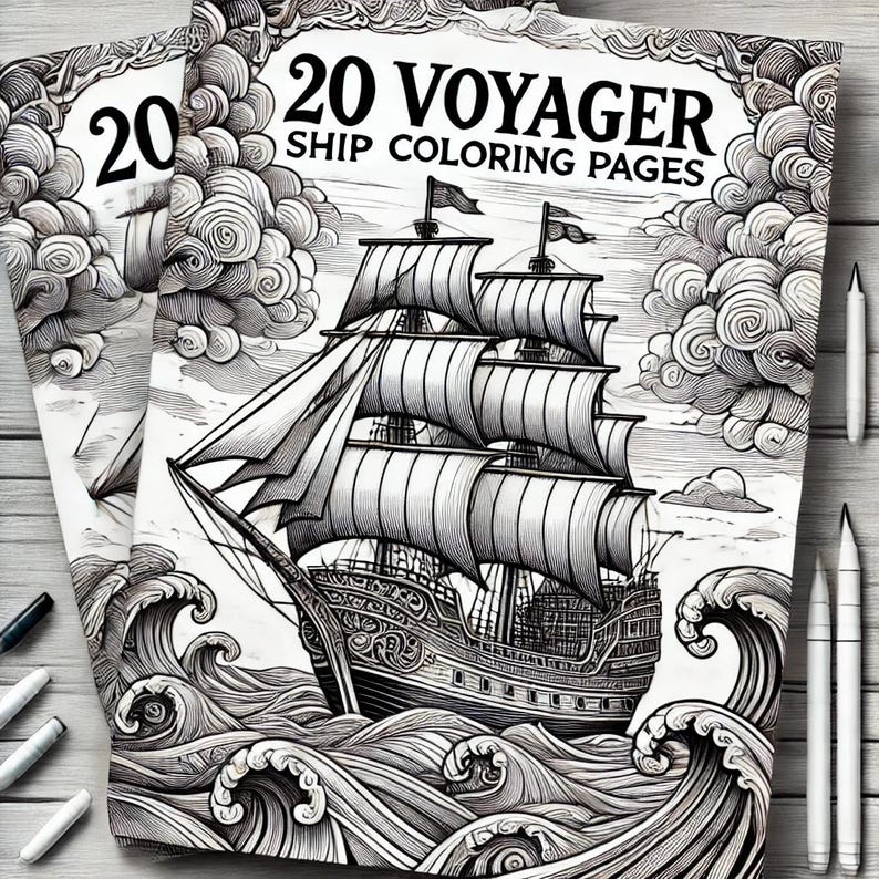 20 Voyager Ship Coloring Pages - Stunning Classic Ships to Color ...