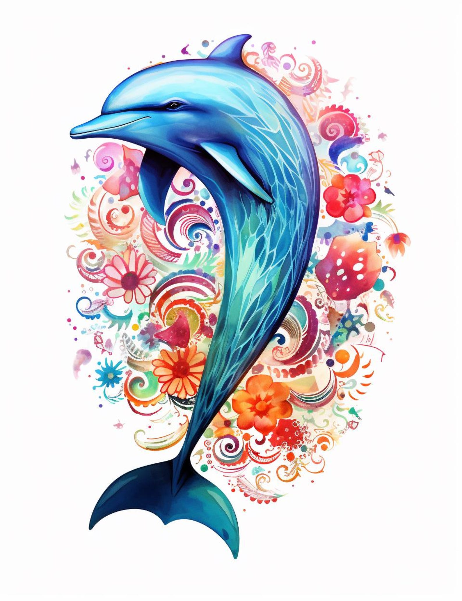 100 Dolphin Mandala Coloring Pages PDF, Beautiful and Relaxing Designs ...