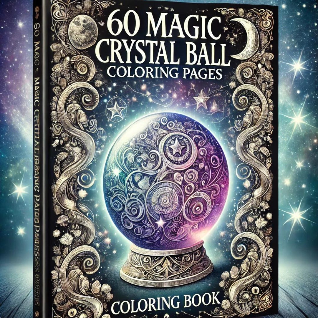 60 Magic Crystal Ball Coloring Pages Mystical and Intricate Designs for ...