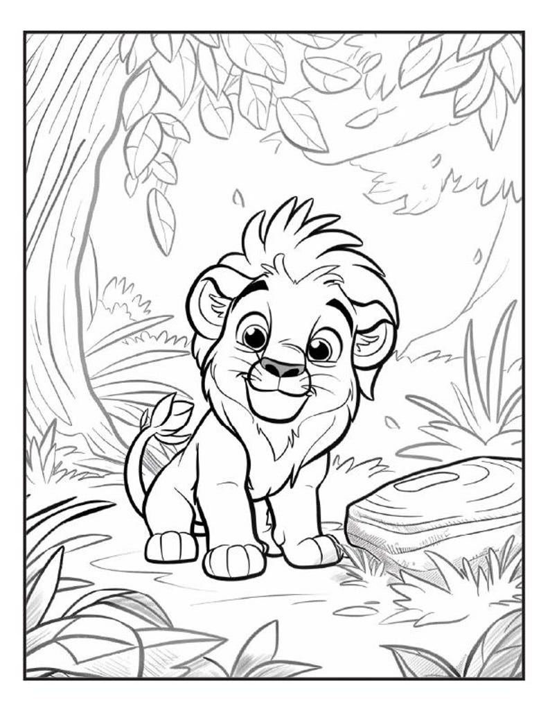 100 Lion Coloring Pages for Kids | Explore the Wild Jungle | Fun ...