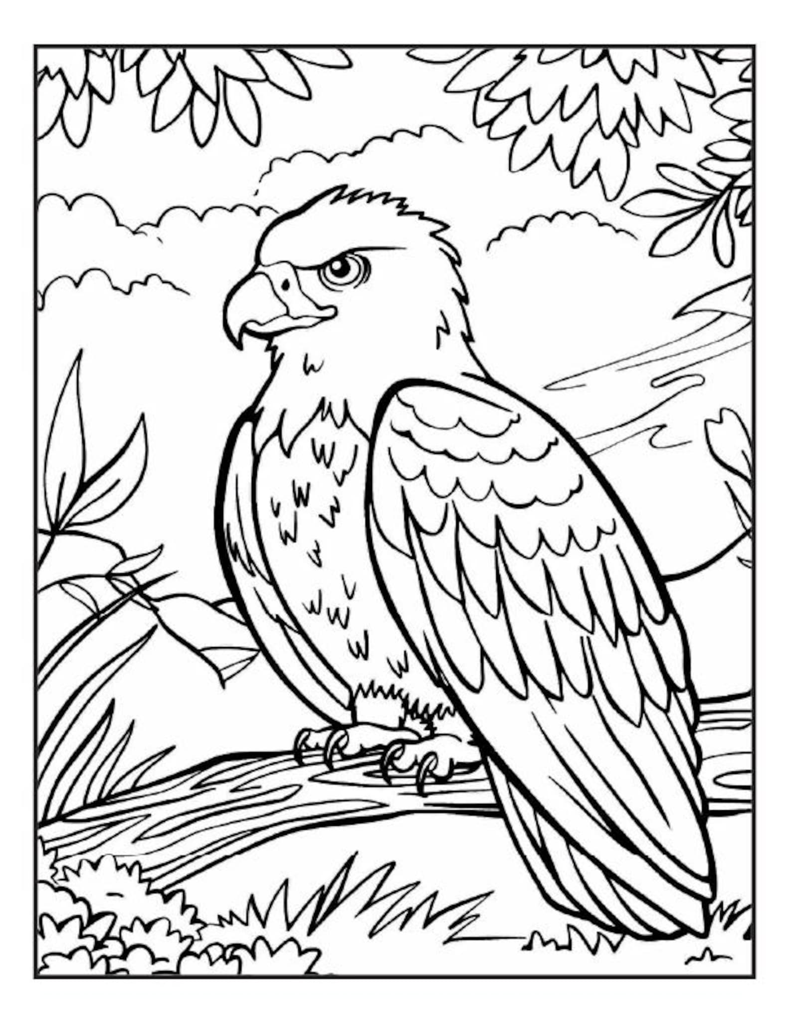 100 Eagle Coloring Pages Stunning Detailed Designs of Majestic Eagles ...