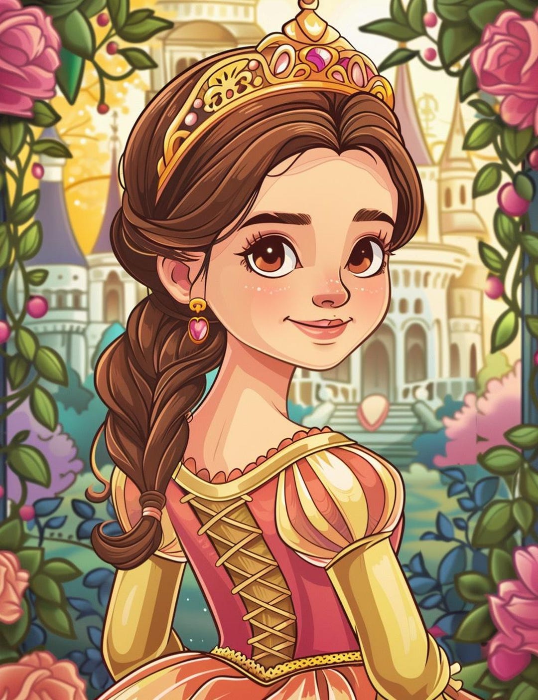 60 Princess Coloring Pages PDF – Fun and Creative Designs for Kids ...
