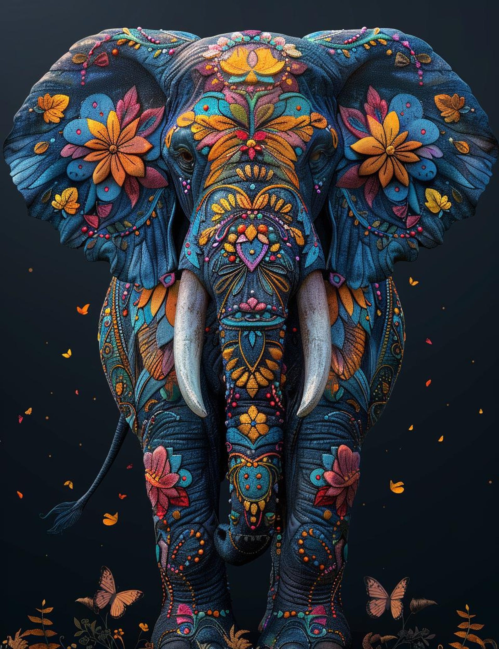 80 Elephant Mandala Coloring Pages PDF, Intricate and Relaxing Designs ...
