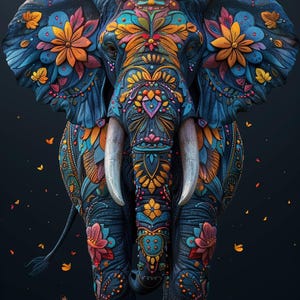 80 Elephant Mandala Coloring Pages PDF, Intricate and Relaxing Designs ...