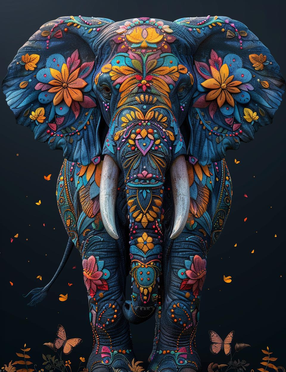 80 Elephant Mandala Coloring Pages PDF, Intricate and Relaxing Designs ...