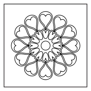 80 Valentine’s Day Mandala Coloring Pages PDF – Romantic Mandalas for ...